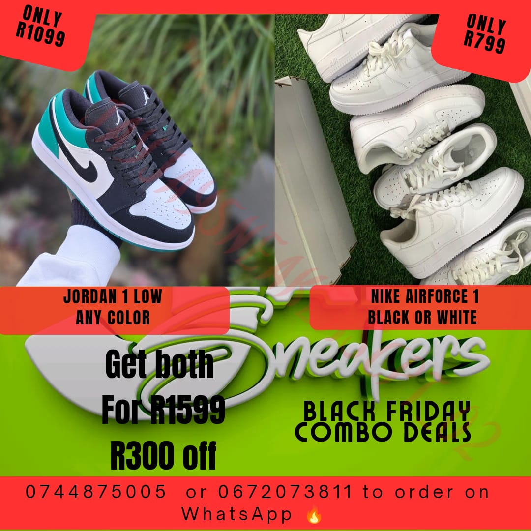 Black Friday Special - Jordan 1 Low + Air Force 1 – Jay Jay Sneakers CPT